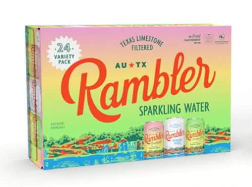 Amazon.com: AUTX RAMBLER Variety Pack Sparkling Water, Texas Limestone Filtered, 12-Ounce Cans ...