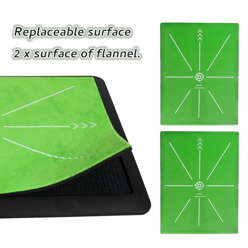 Golf Trace Strike Pad with 2x surface Flannelette Path for Golf ...