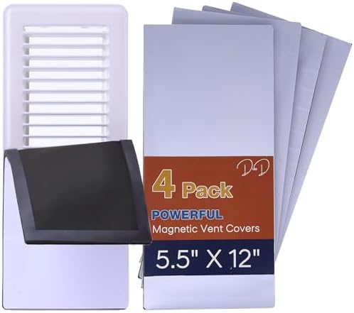 DuoD Magnetic Vent Cover 5.5" x 12", Magnetic Vent Cover for Ceiling ...