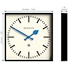 Amazon.com: NEWGATE® Number Five Wall Clock | Square Retro Inspired ...