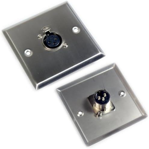 Loops XLR Female Socket Microphone/Mic - Wall Face Plate Outlet: Amazon ...