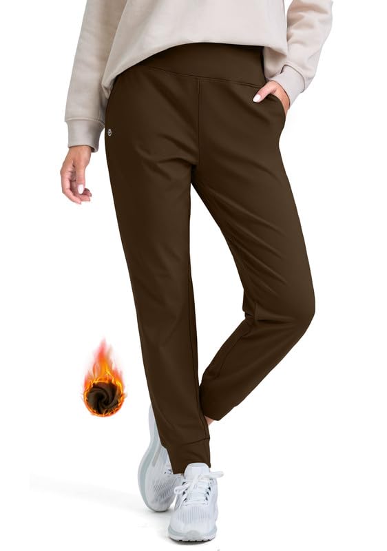 G Gradual Women's Fleece Lined Joggers High Waisted Water Resistant ...