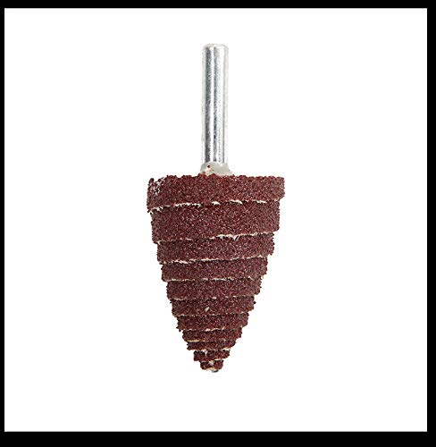 Magic&shell 6PCS 1/8-Inch Shank Wheel Sanding Sandpaper Cone Shape ...