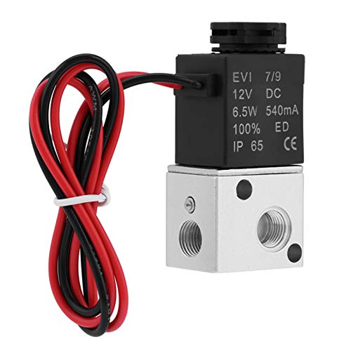 DC 12V/24V 3 Way 2 Position 1/8" BSP Normally Closed Pneumatic Solenoid ...