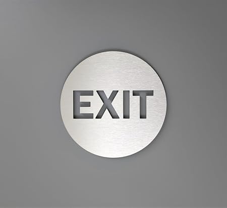 Exit Sign, Directional Exit Sig, Exit Sign for Business, Wayfinding ...