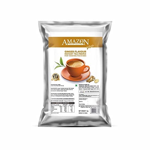 AMAZON 3 in 1 Ginger Plus Instant Tea Premix Powder 1 Kg (Ginger Powder ...