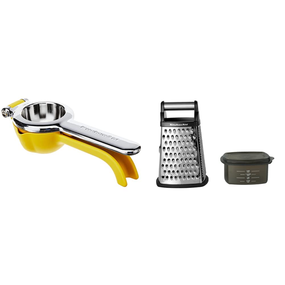 Amazon.com: KitchenAid No Mess Citrus Squeezer, One size, Lemon ...