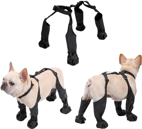 Amazon.co.jp: MUYYIKA Dog Leg Cover Dog Shoes Dog Boots Suspenders Dog ...