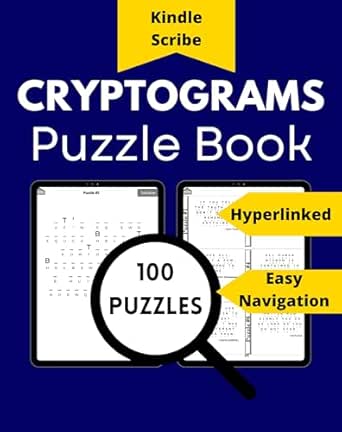 Cryptograms Puzzle Book: Hyperlinked Interactive 100 Large Print Quotes ...