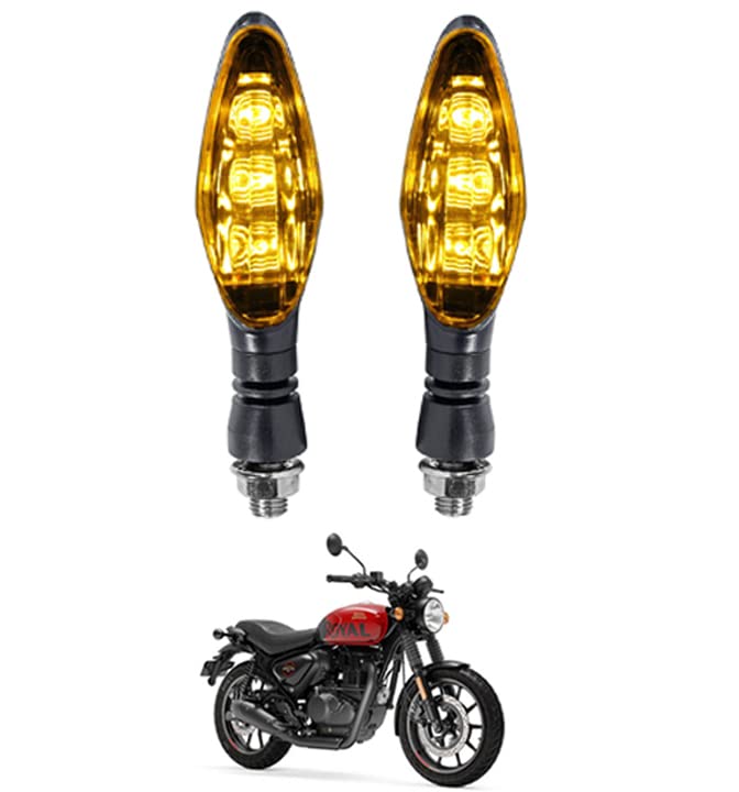 MATIES Yellow i37/12V Turn Signal Bike Indicators/Running Lights For ...
