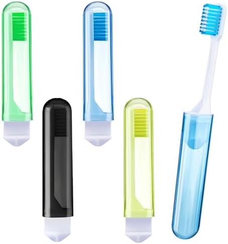 Amazon.com: Patelai Travel Toothbrush Bulk Folding Mini Toothbrush with ...