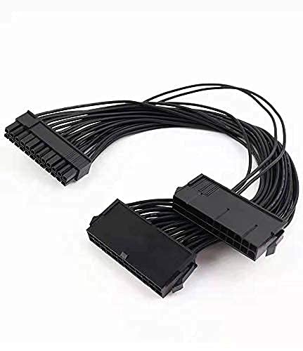 Amazon.com: pingping Dual PSU Adapter,Dual PSU Power Supply 24 Pin ...