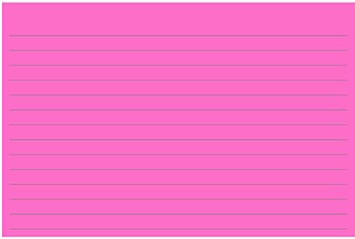 Pink Index Card