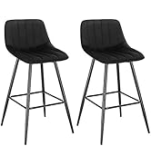 WOLTU Bar Stools Set of 2, Breakfast Bar Stools, Stools for Pub ...