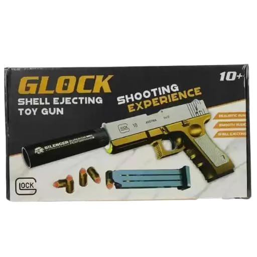 BANNI Shell Ejecting Toy Gun for Kids – Dual Magazine Manual Load ...