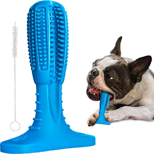 Dog Toothbrush, Non-Toxic Indestructible Dog Teeth Cleaning Dental ...