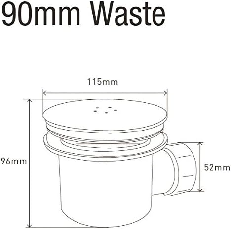 MX Group WAA 90mm High Flow Shower Tray Waste, Chrome – BigaMart