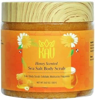 Amazon.com : KAV Salt Body Scrub - Natural Exfoliating Salt Scrub for ...