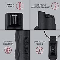Sabre Key Case Pepper Spray with Quick Release Key Ring, Black, 25 ...
