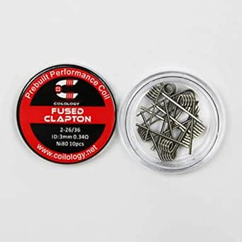 Pre-Made Fused Clapton 2-26/36 Nichrome Coils - Pack of 10 by Coilology ...