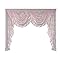 Amazon.com: Gxi Pink Floral Lace Curtain Valance for Kitchen Pink Vine ...