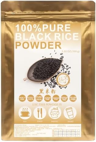 Amazon.com : Plant Gift 100% Pure Black Rice Powder 黑米粉 Natural Black ...