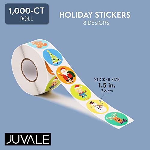 Juvale 1000 Pieces Christmas Stickers for Kids, Holiday - Want It All
