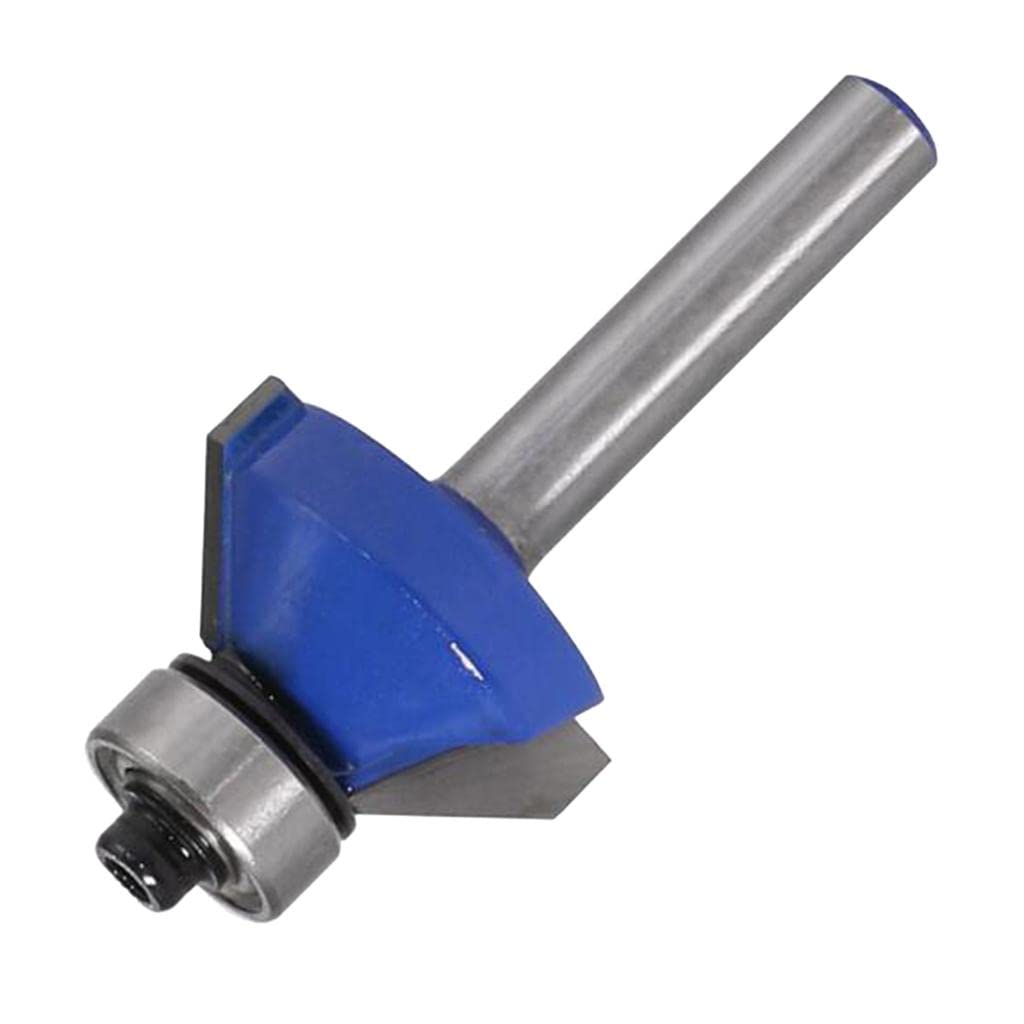 UNIQUESOL Alloy 45 Degree Chamfer Router Bit 1/4 Inch Shank Wood ...