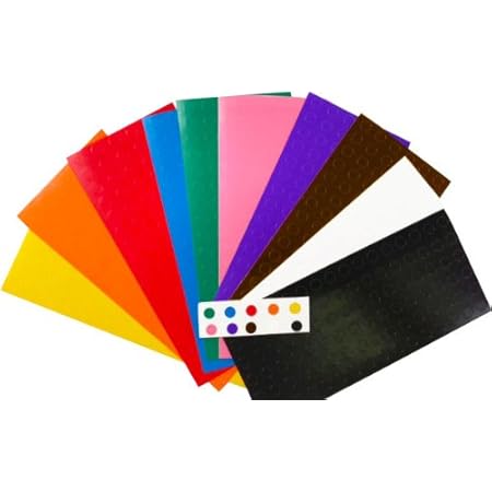 Amazon.com : 1/4 .25 Inch Color Coding Labels on Sheets Assortment Pack ...