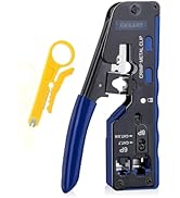 XIKKART Crimping Tool | RJ45 Wire Cutter | Pass Through Cat5 Cat5e Cat6 ...