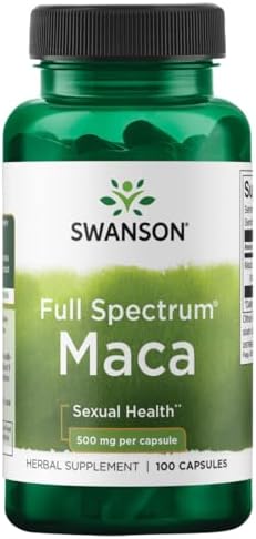 Amazon.com: Swanson Maca 500 Milligrams 100 Capsules : Health & Household