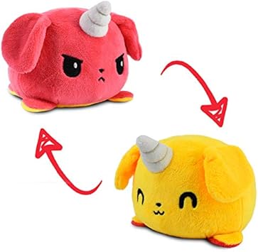 Amazon.com: TeeTurtle | The Original Reversible Puppicorn Plushie | Red ...
