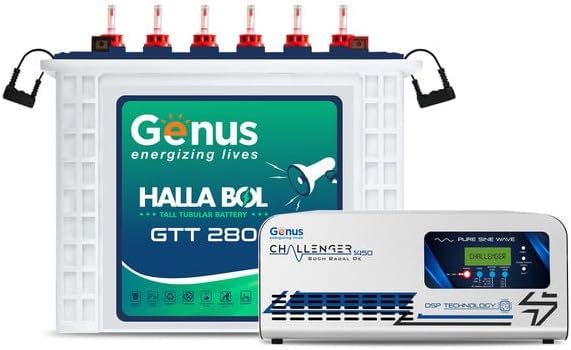 Genus Inverter with Battery Combo (Inverter: Challenger1450 / Pure Sine ...