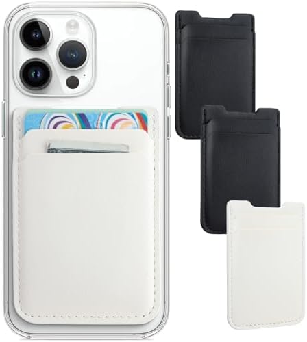 Amazon.com: Phone Wallet Stick on,2Pack Phone Card Holder for Back of ...