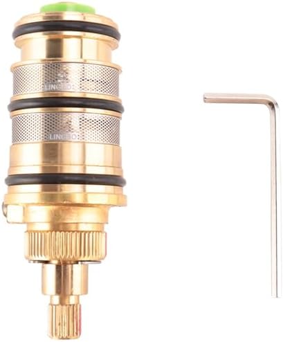 YUETTYY Brass Thermostatic Cartridge, Brass Replacement Shower ...