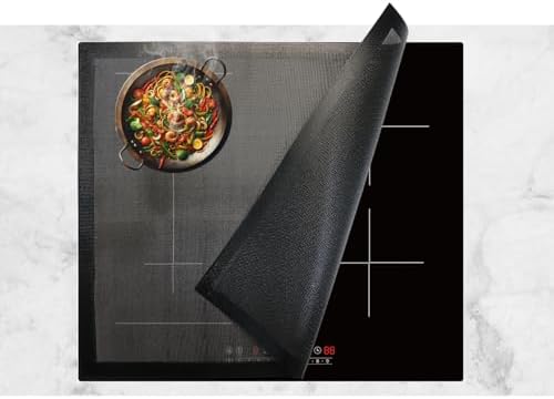 60x52cm Induction Hob Protector Mat,Magnetic Silicone Induction Hob ...