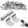 25 Pcs Pipe Clips 12mm Pipe Clamp Single-Hole Pipe Brackets V2A ...