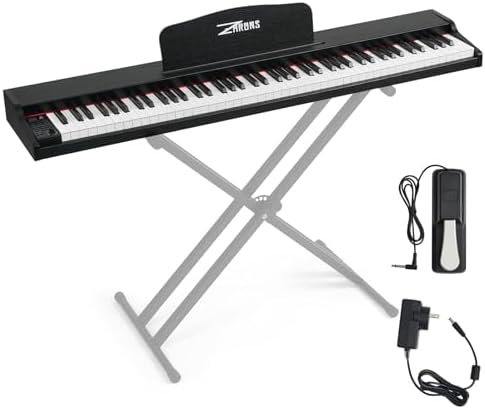 Amazon.com: Donner DDP-80 Digital Piano 88 Key Weighted Keyboard, Full-size Electric Piano for ...
