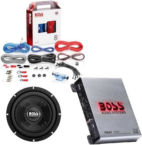 Amazon.com: BOSS Audio Systems 8 Gauge Wiring Kit + Monoblock Amplifier ...