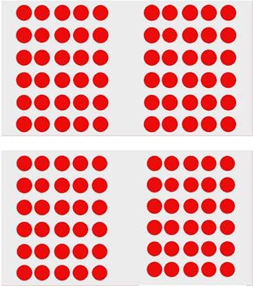 OJ Plain Kukmkum Bindi |Tikali |Sticker Bindi| Red Bindi | Small Binid ...