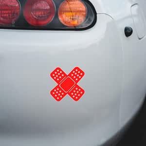 Amazon.com - Band Aid Vinyl Decal Sticker Car Repair Fix JDM Funny ...