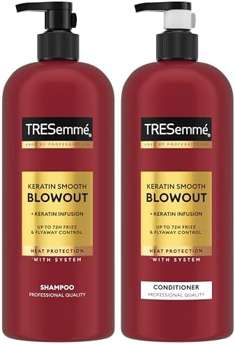 TRESemme Shampoo and Conditioner Set - Keratin Smooth Anti-Frizz Hair ...