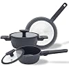Amazon.com: Jovire Nonstick Cookware Set Non Toxic, 3-Piece Pots and ...