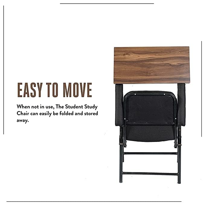 Florezza Perfect Homes-Fabric-Study Chair with-Writing pad Use for ...