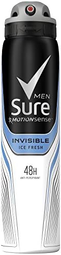 Amazon.com : Sure Men Invisible Ice Fresh 48 hour Deodorant, 250 ml ...
