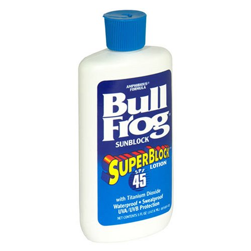 Amazon.com : Bull Frog Sunblock Superblock Lotion, SPF 45, 5-Ounce ...