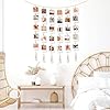 Amazon.com: BIZYAC Hanging Photo Display with Clips Wall Boho Decor ...