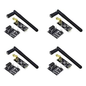 3NH® 4sets NRF24L01+PA+LNA Module with SMA 1100m Module with Breakout ...