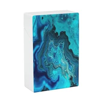 Amazon.com: Cigarette Case/Box for Men and Women,Bright Aqua Blue ...