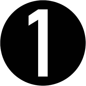 Amazon.co.jp: 1 Number Stickers, Cutting Stickers, Glossy Type ...